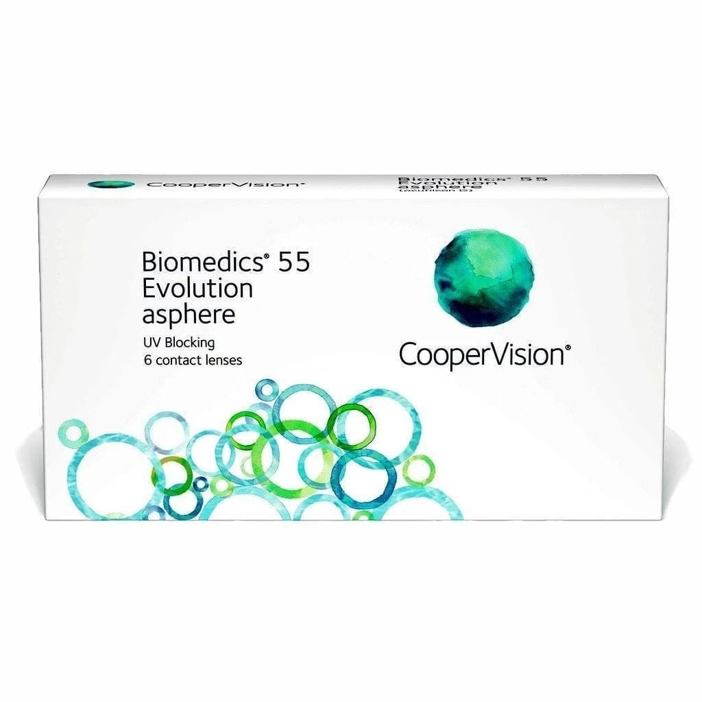 Cooper Vision Biomedics 55 Monthly Hydrogel Ocufilcon D 8.6 14.2 -1.00 ...